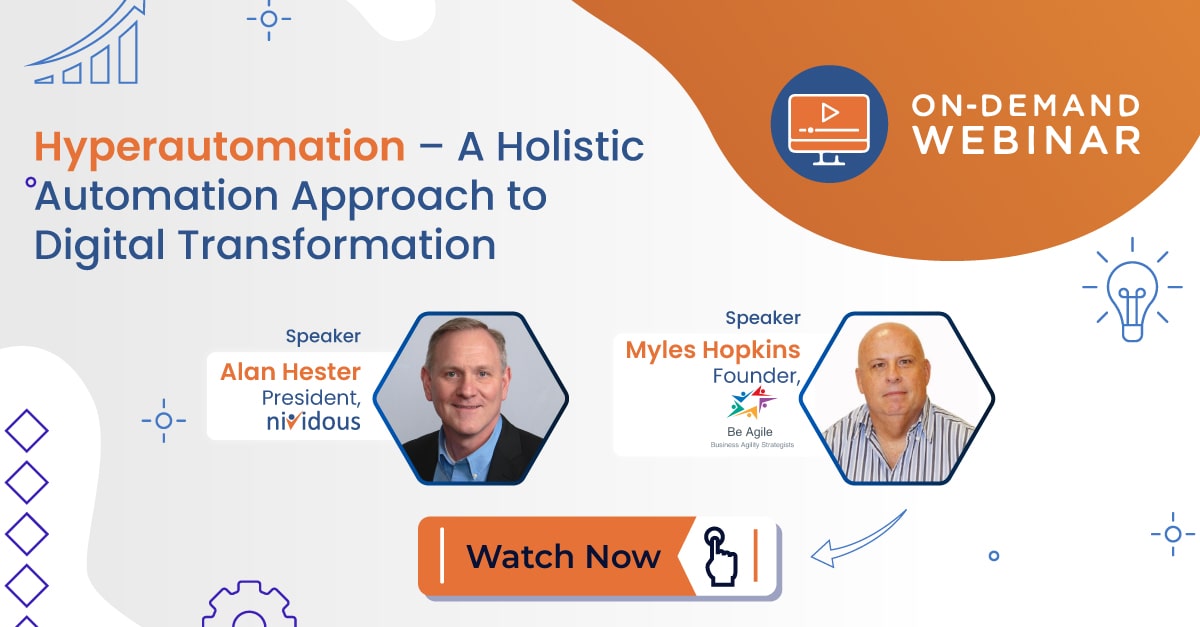 On-demand Webinar on Drive Digital Transformation with Hyperautomation